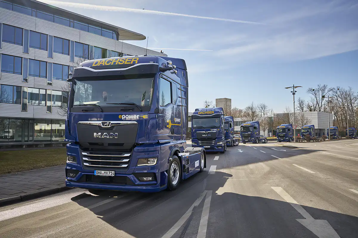 Логістика без викидів: Dachser запустила 12 електровантажівок MAN eTGX - ZUBR.in.ua