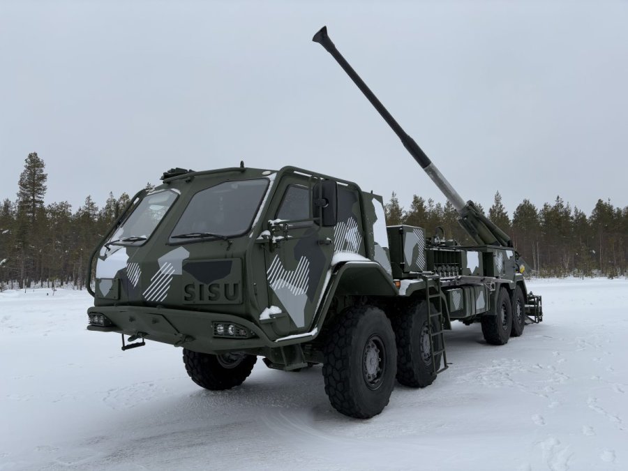 Фінляндія представила самохідну 155-мм гаубицю на шасі Sisu 8x8 - ZUBR.in.ua